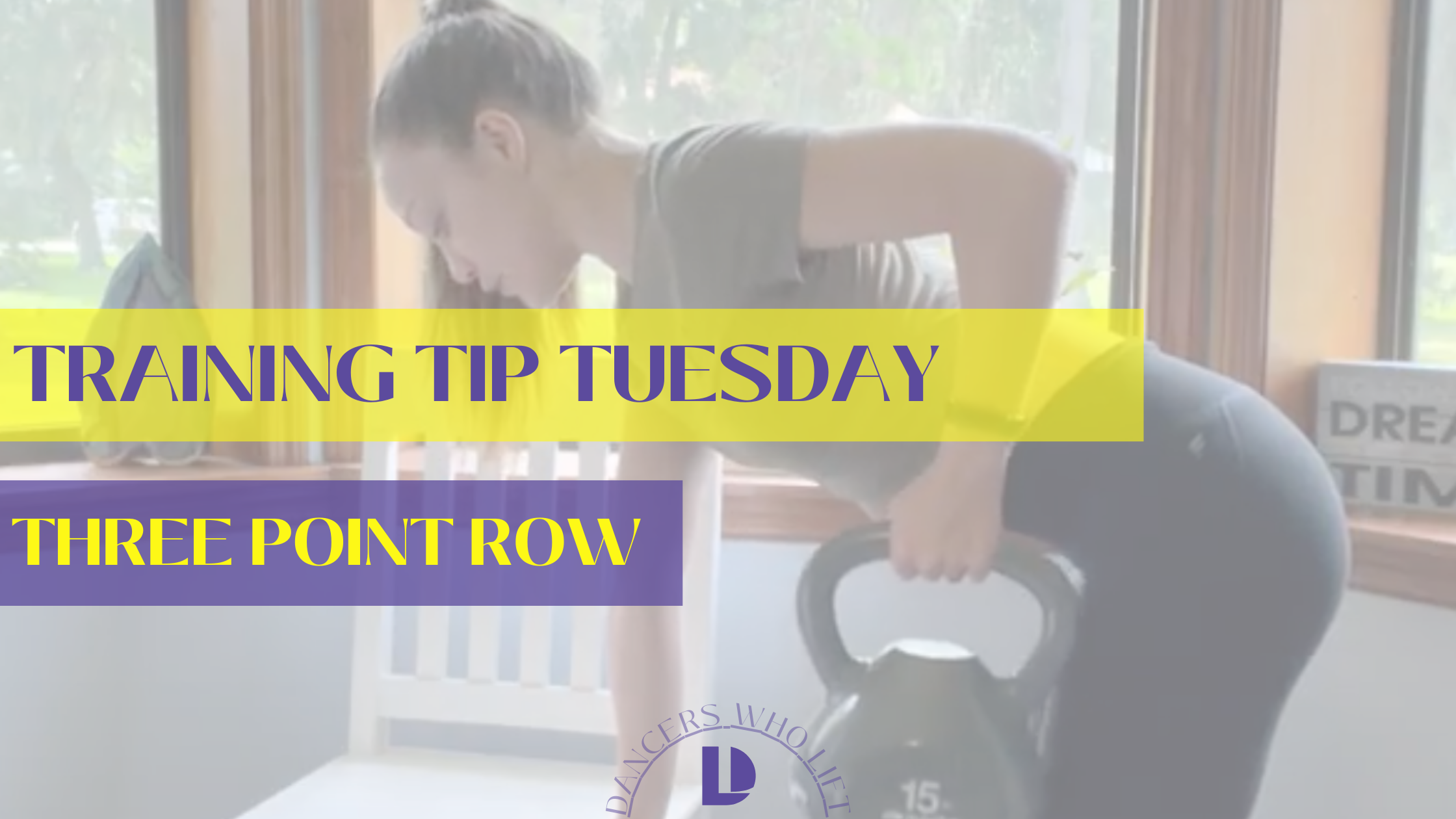 Training Tip Tuesday: Three Point Row