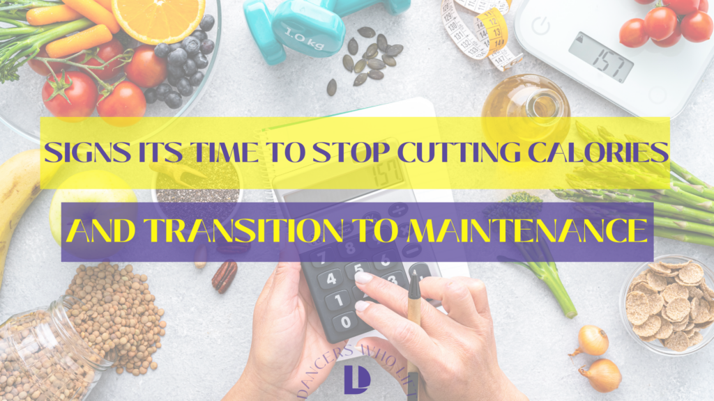 Signs It's Time To Stop Cutting Calories